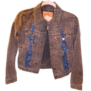 Levi's | Jackets & Coats | Tate Mcrae Hand Painted Levi Jacket | Poshmark